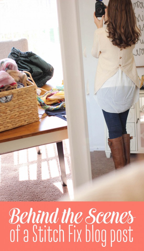 Behind The Scenes of a Stitch Fix Blog Post